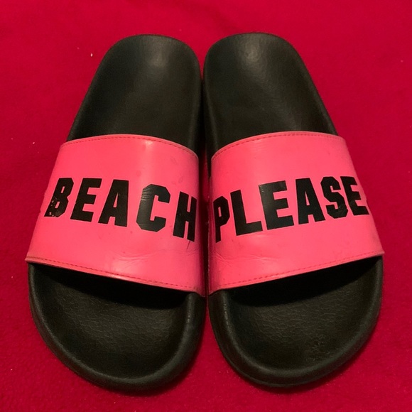 PINK Victoria's Secret | Shoes | Hot Pink Pink Pool Slides | Poshmark